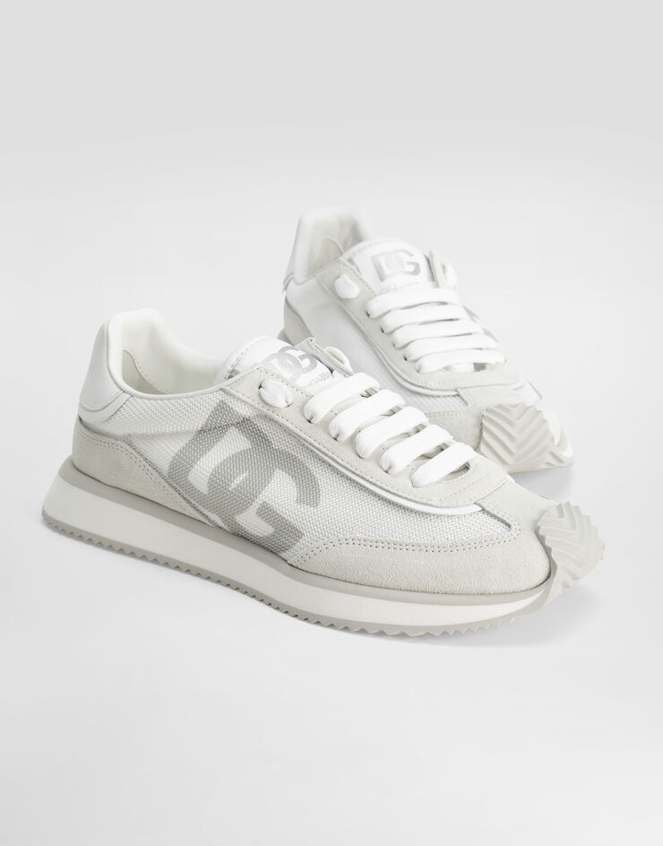 Mixed-material DG CUSHION sneakers in White for Women | Dolce&Gabbana® US