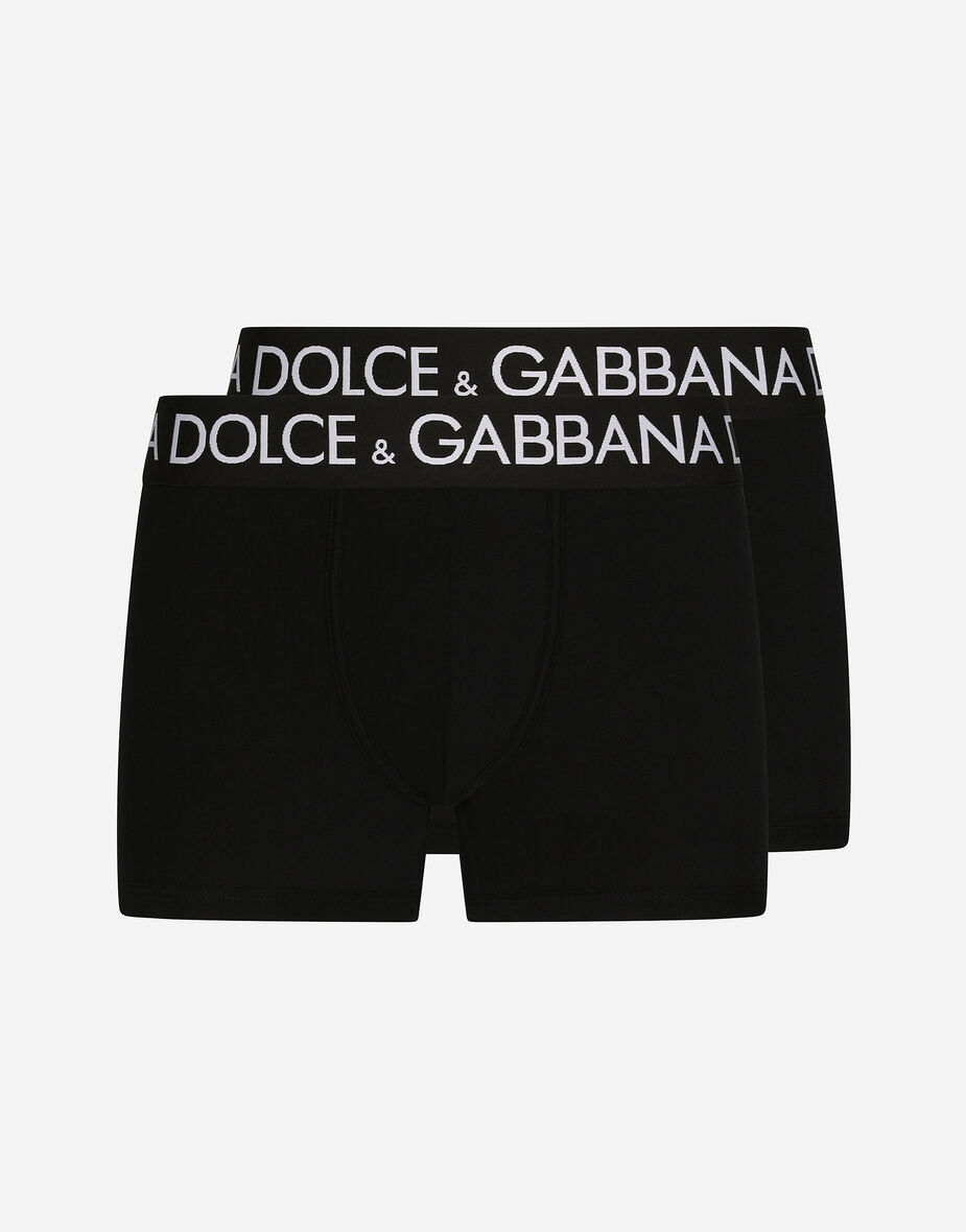 REGULAR BOXER 2-PACK in Black for Men | Dolce&Gabbana® US