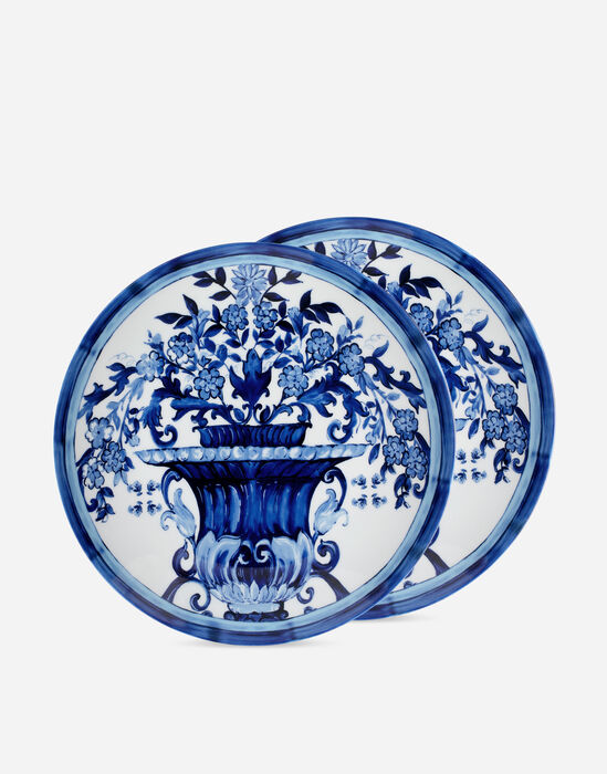 Designer dinner plates in porcelain | Dolce&Gabbana® Casa