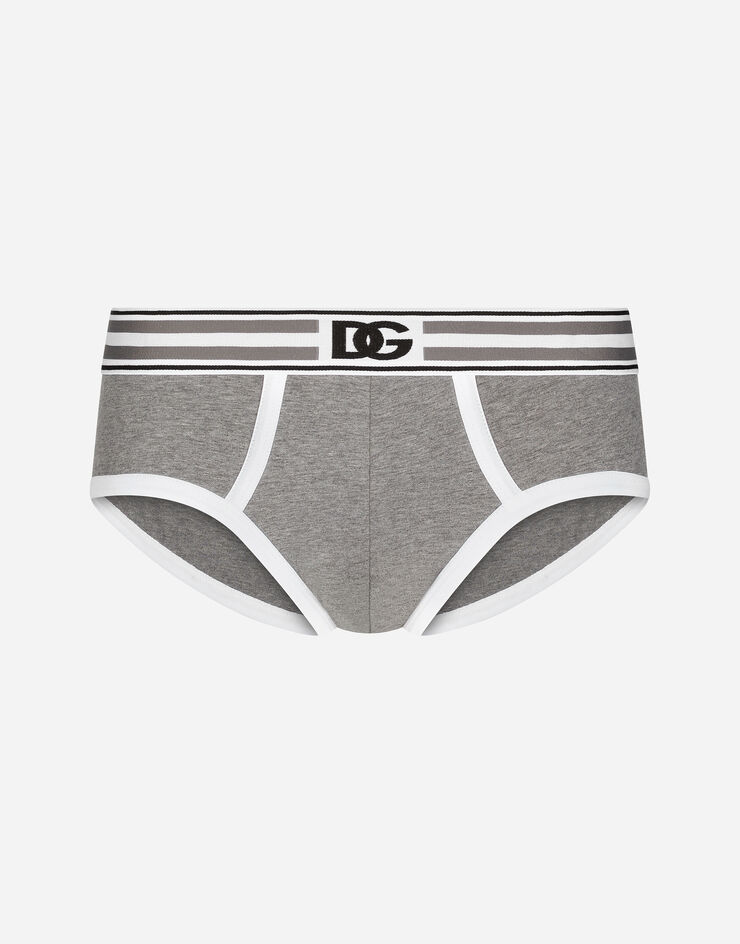 Two-way stretch jersey Brando briefs with DG logo in Grey for Men ...
