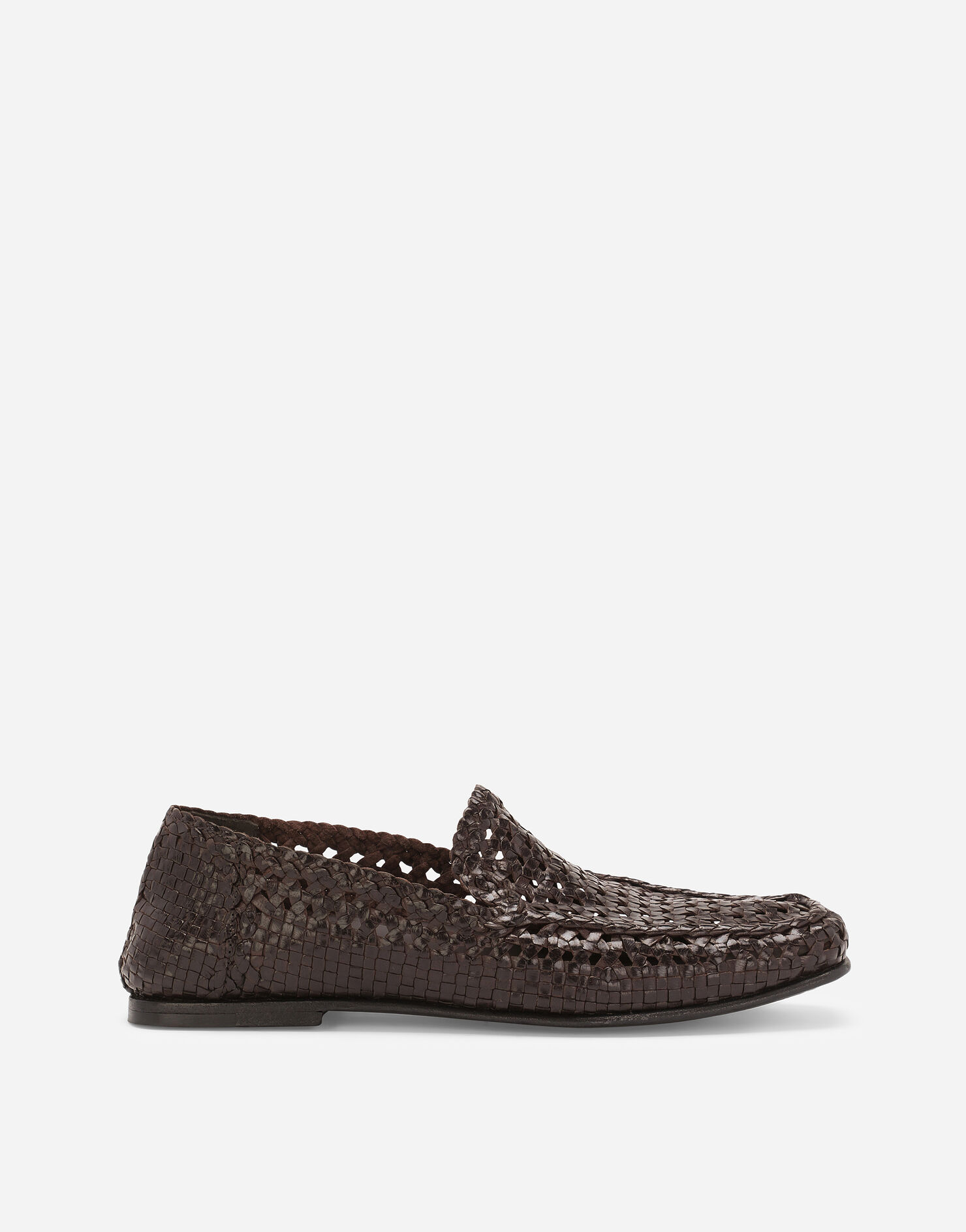 Goatskin slippers in Brown for Men | Dolce&Gabbana® US