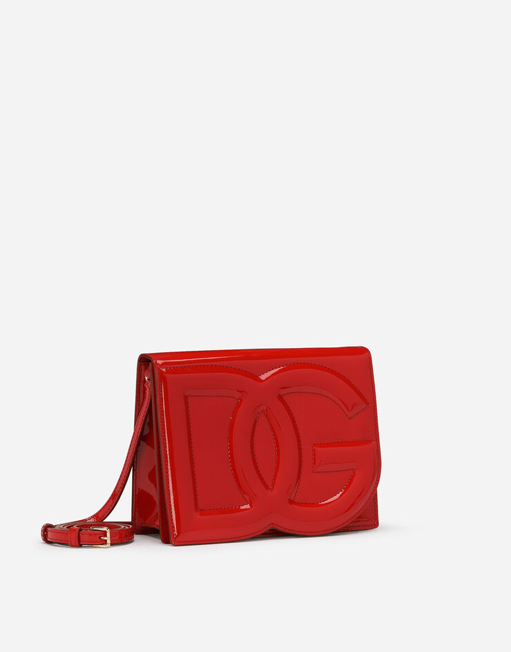 Patent leather DG Logo Bag crossbody bag in Red for Women | Dolce ...