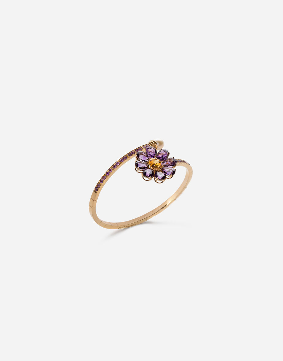 Spring Bracelet 18kt yellow gold, amethysts, and citrine in Gold for ...