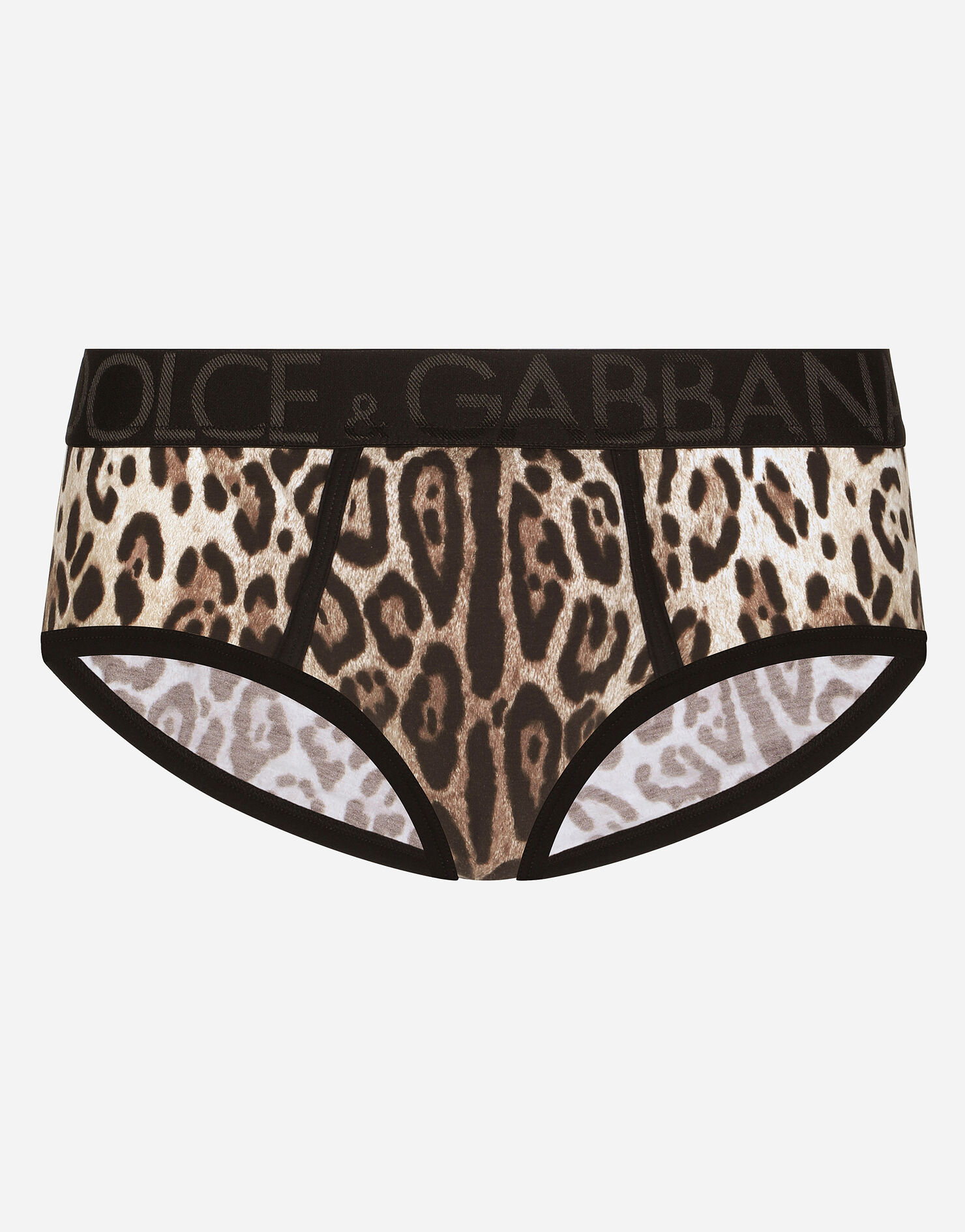 Two-way stretch jersey Brando briefs with leopard print in ANIMAL PRINT ...