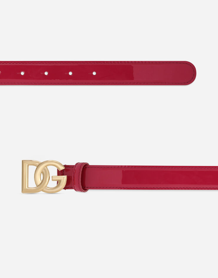DG logo belt in Fuchsia for Women | Dolce&Gabbana®