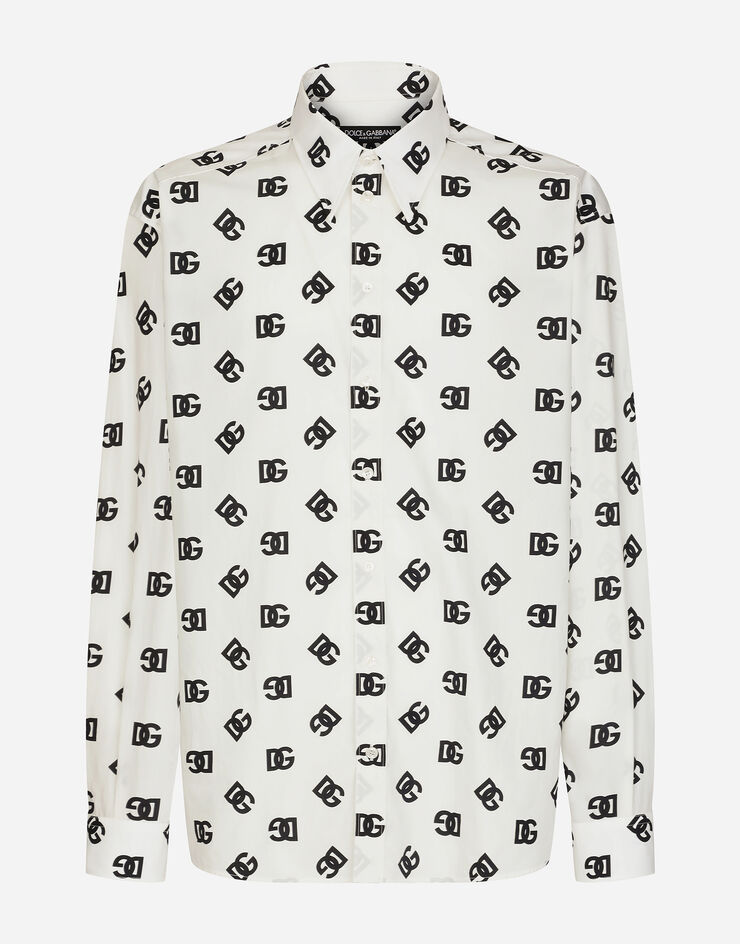 Oversize cotton shirt with DG Monogram print in Multicolor for Men ...