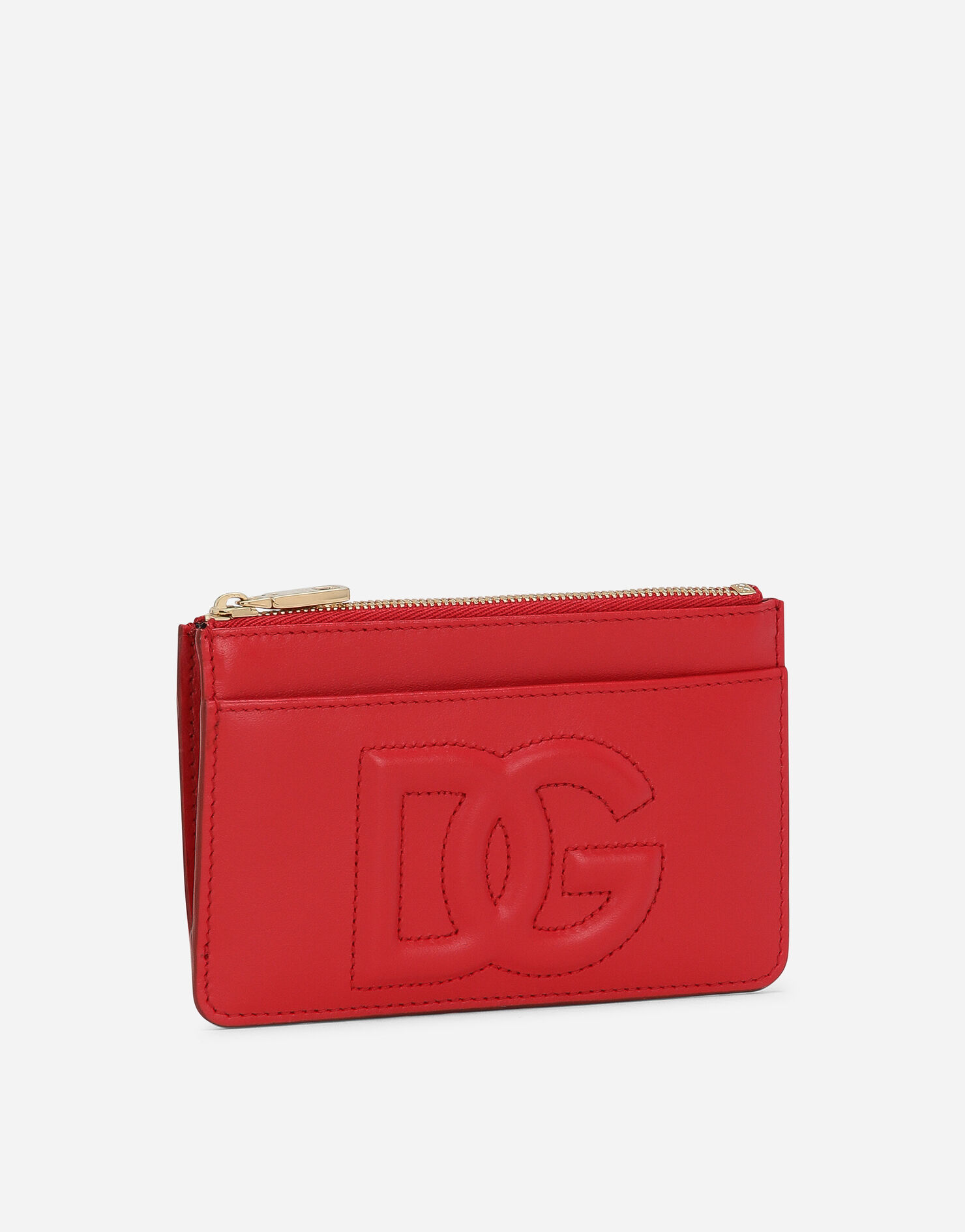 Medium DG Logo card holder in Red for Women | Dolce&Gabbana® US