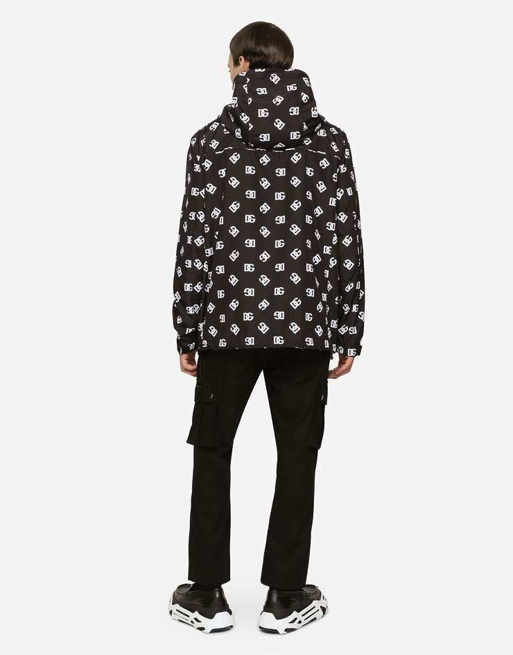 Quilted nylon jacket with hood and DG logo print in Multicolor for ...