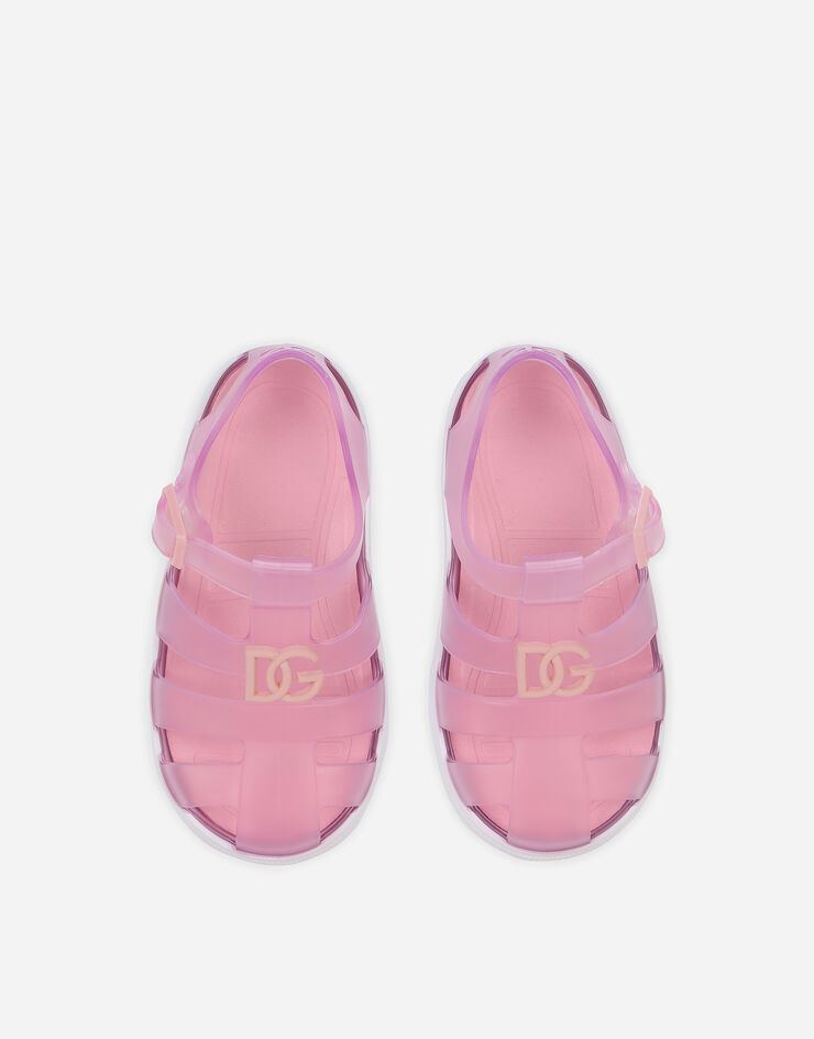 Rubber first steps sandals with DG logo in Multicolor for Boys | Dolce ...