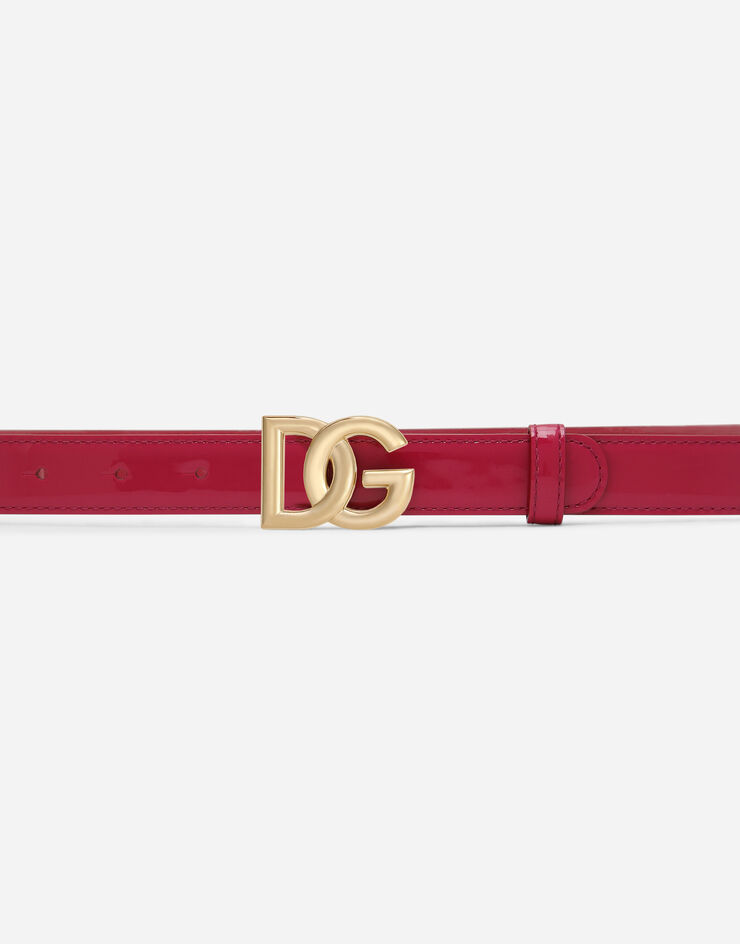 DG logo belt in Fuchsia for Women | Dolce&Gabbana®