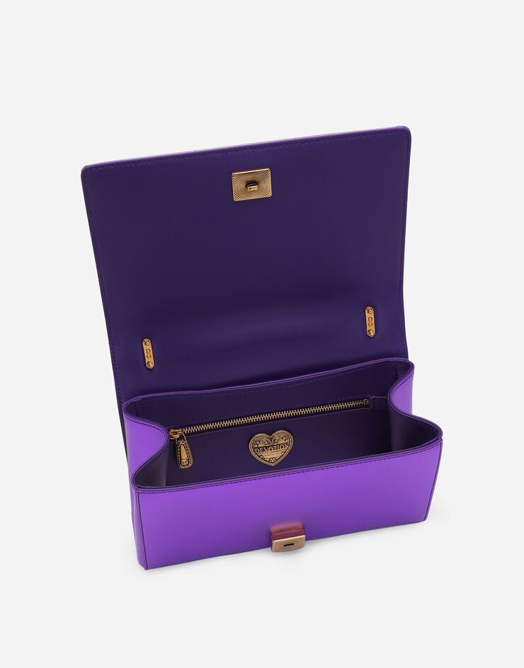 Medium Devotion shoulder bag in Purple for for Women | Dolce&Gabbana®