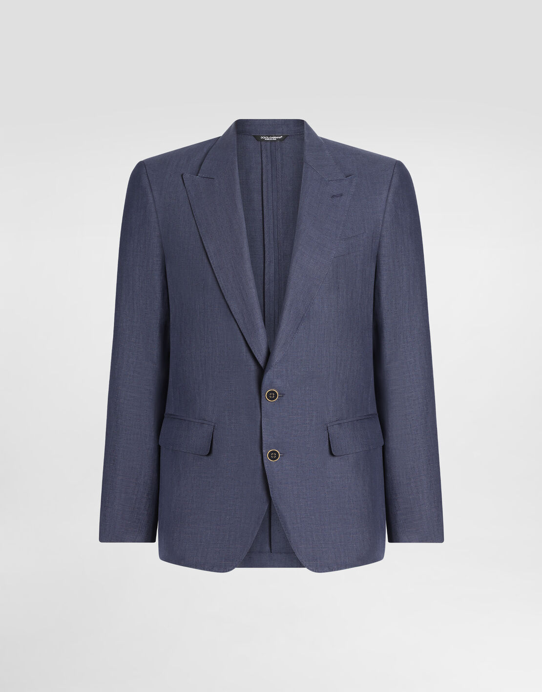 Linen Sicilia-fit jacket in Blue for Men | Dolce&Gabbana® US