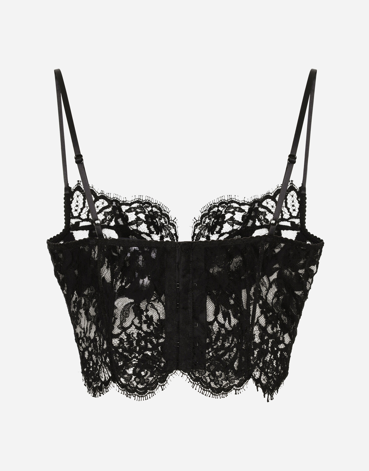 Lace balconette bralette in Black for Women | Dolce&Gabbana® US