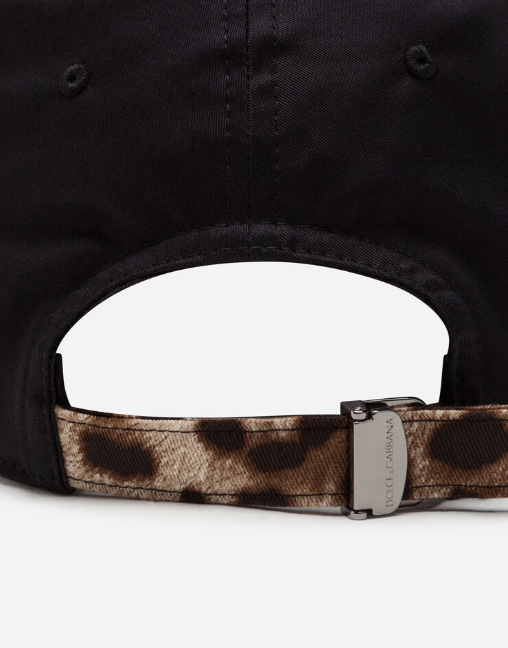 Stretch cotton baseball cap with leopard print in Multicolor for Men ...