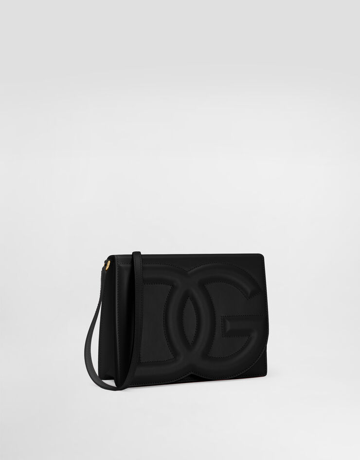 Calfskin DG Logo Bag crossbody bag in Black for Women | Dolce&Gabbana®