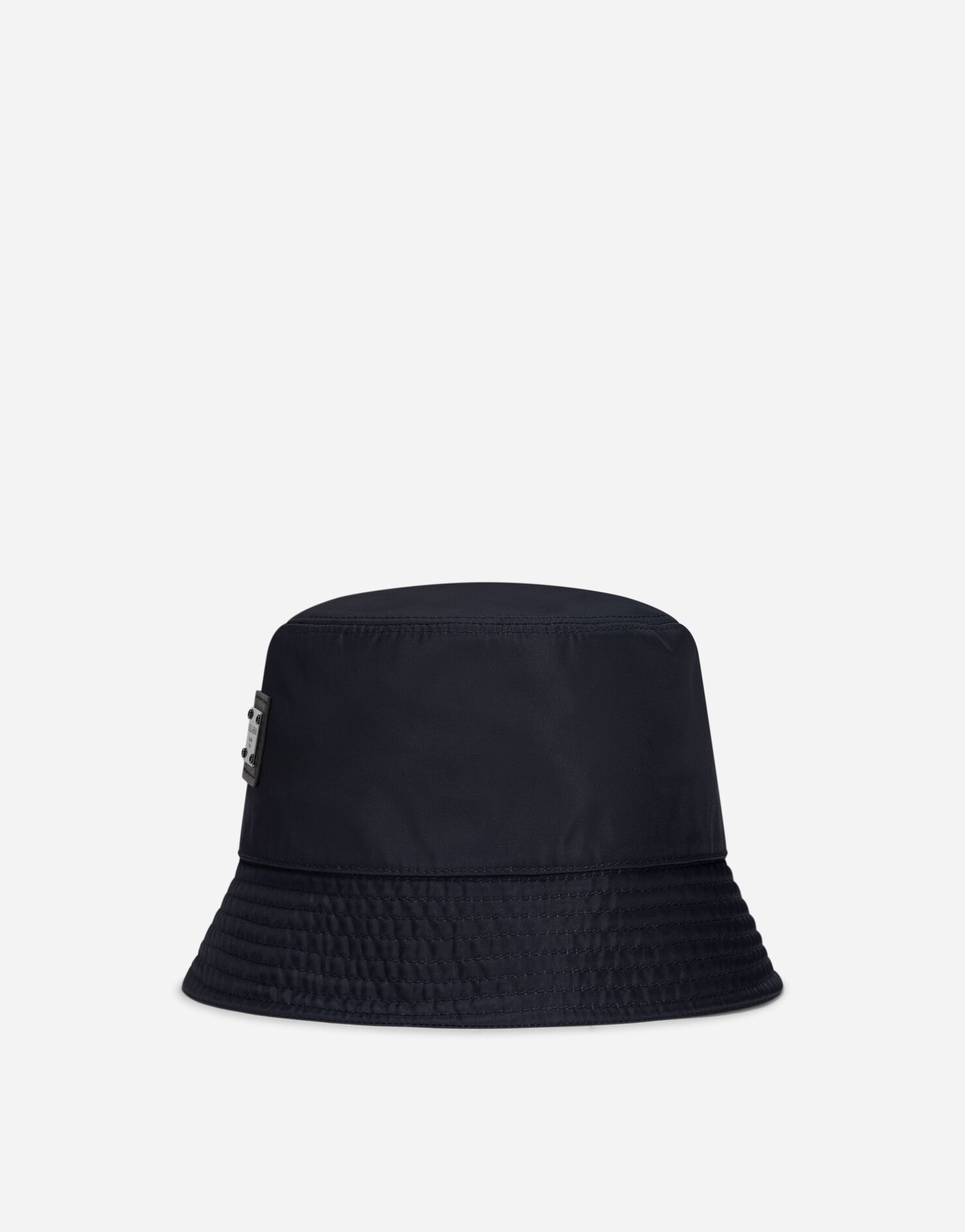 Nylon bucket hat with branded plate in Blue for Men | Dolce&Gabbana® US