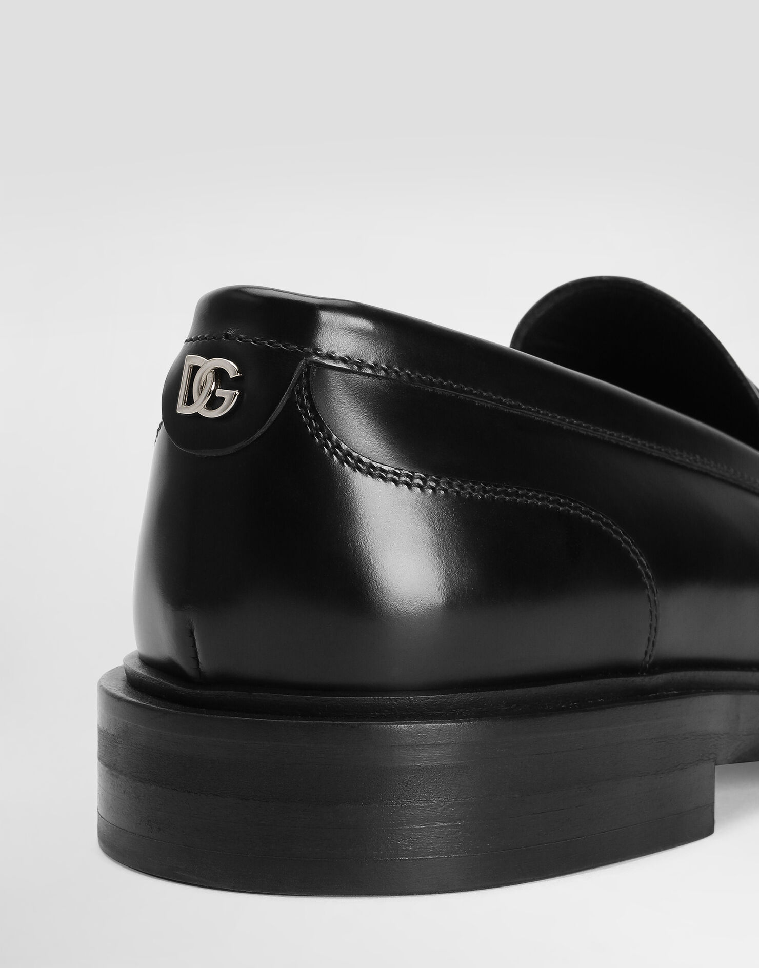 Brushed calfskin loafers in Black for Men | Dolce&Gabbana® US