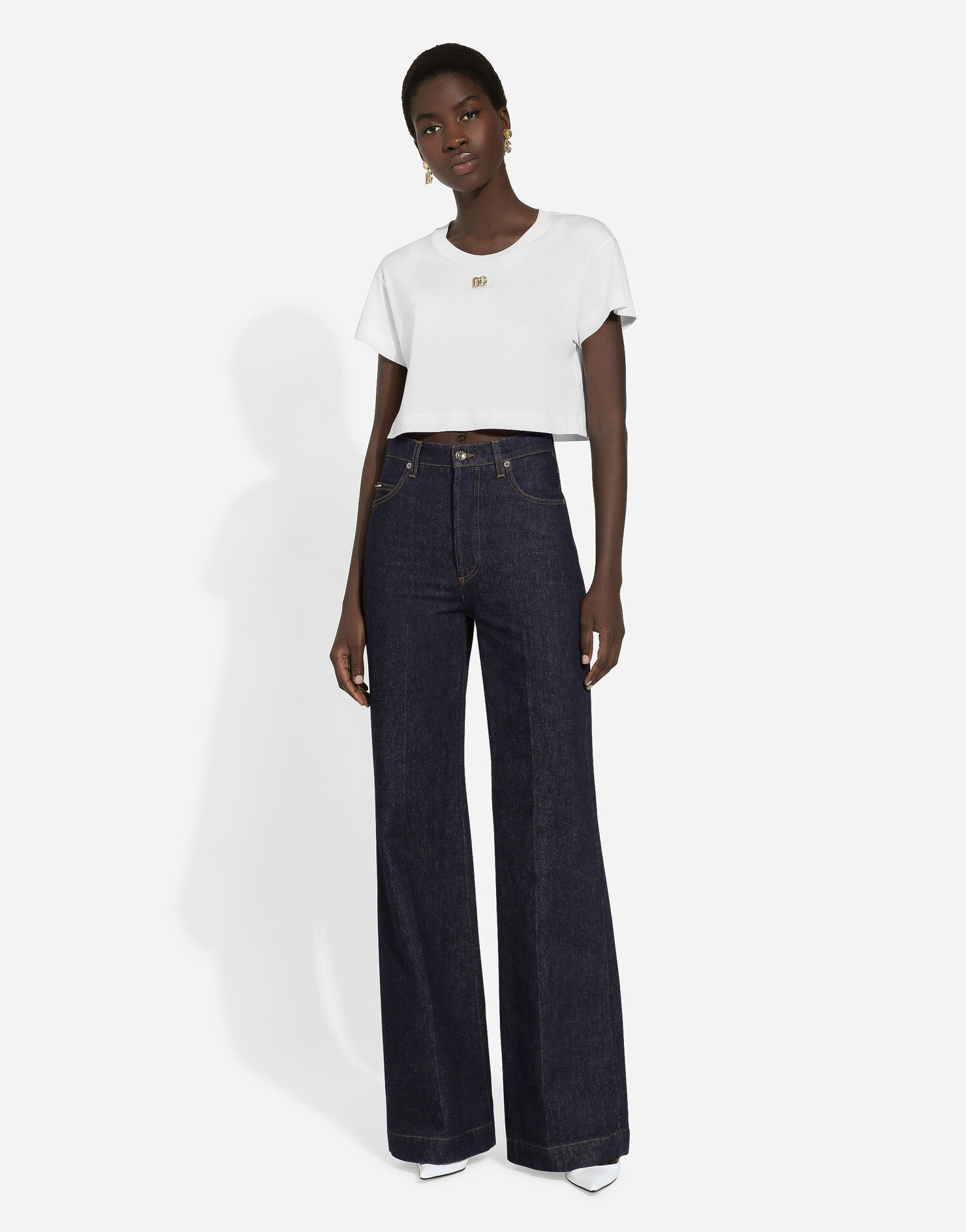 Flared denim jeans in Blue for Women | Dolce&Gabbana® US