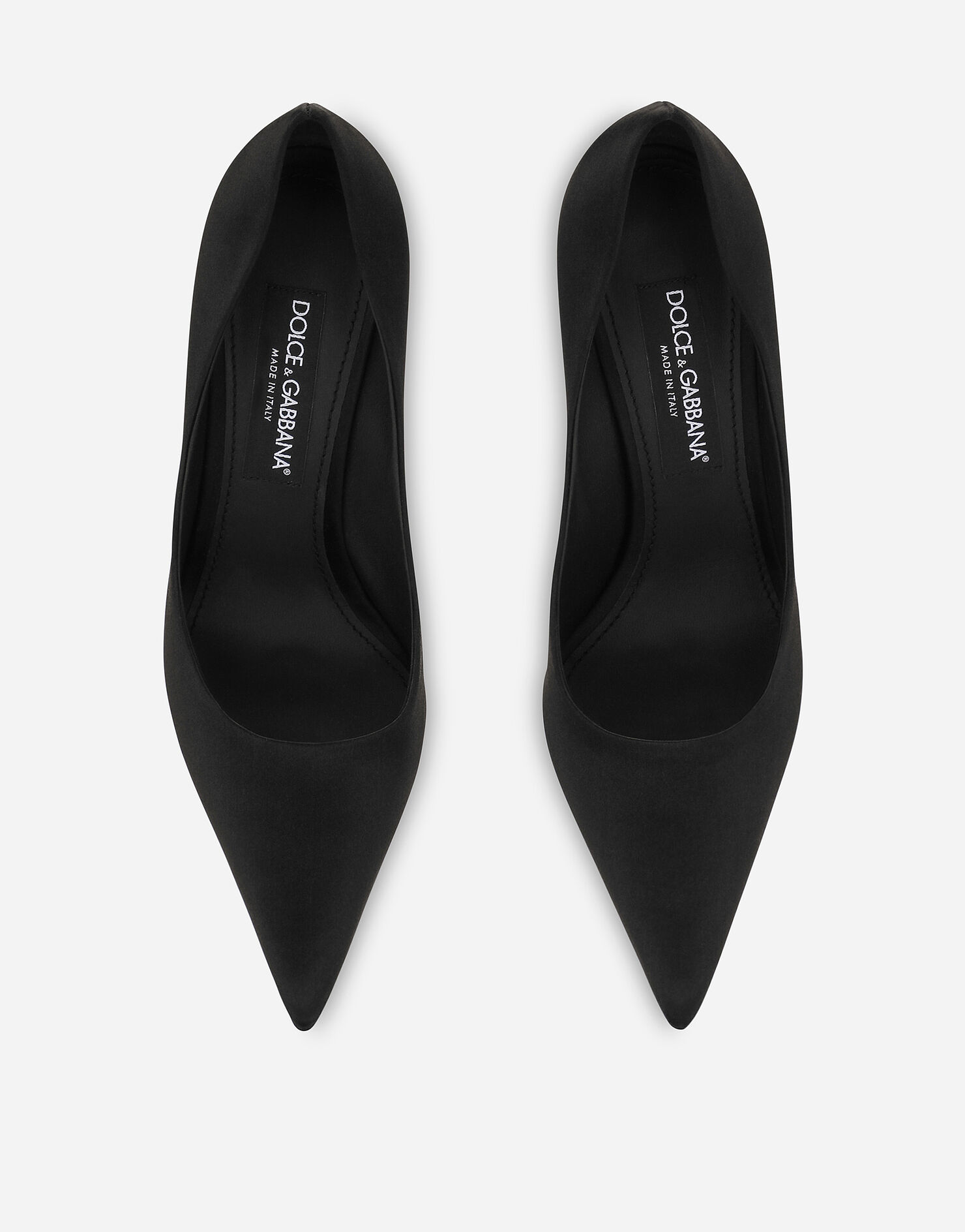Satin pumps in Black for Women | Dolce&Gabbana® US