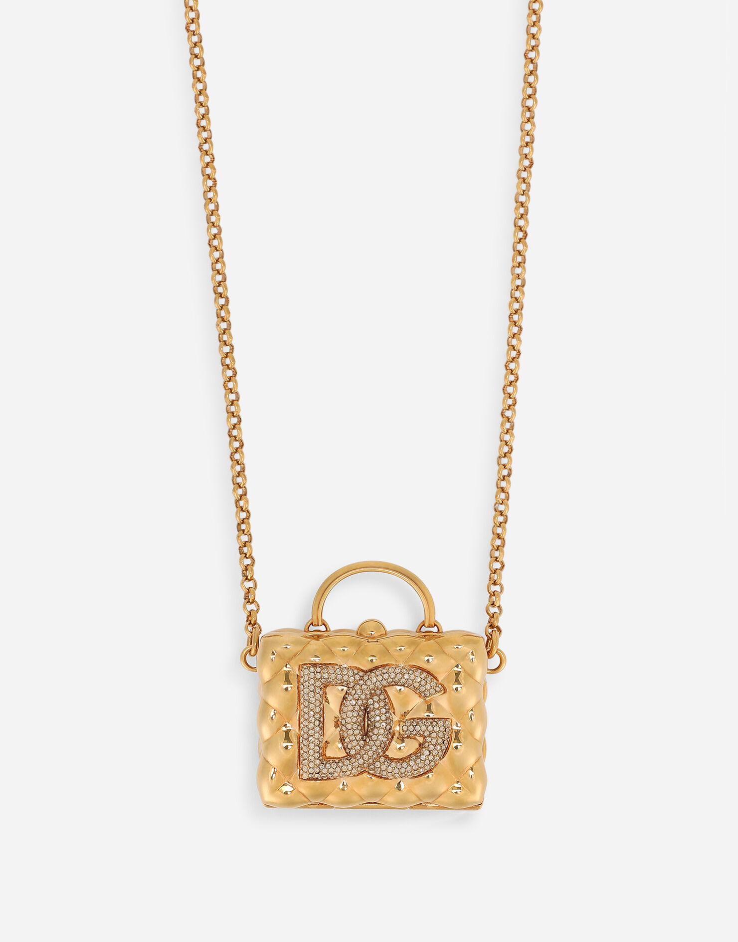 Vintage brass DG necklace in Gold for Women | Dolce&Gabbana® US