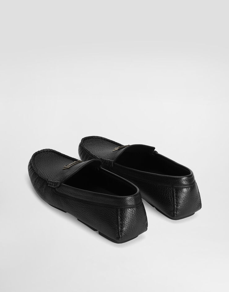 Deerskin driver shoes in Black for Men | Dolce&Gabbana®
