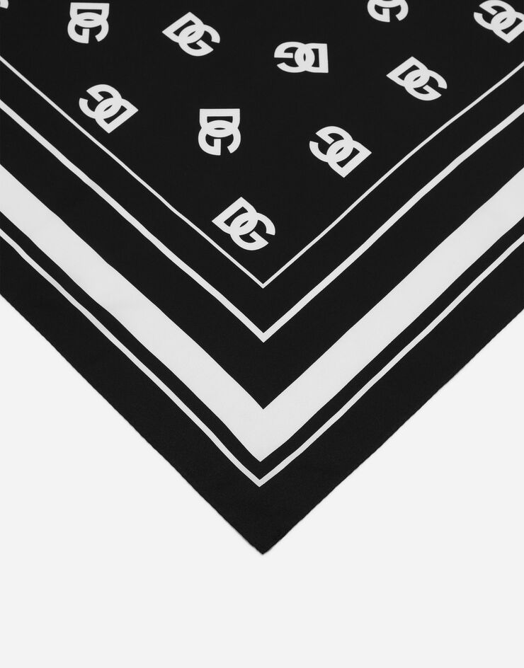 Silk scarf with DG print (90 x 90) in Print for Men | Dolce&Gabbana®