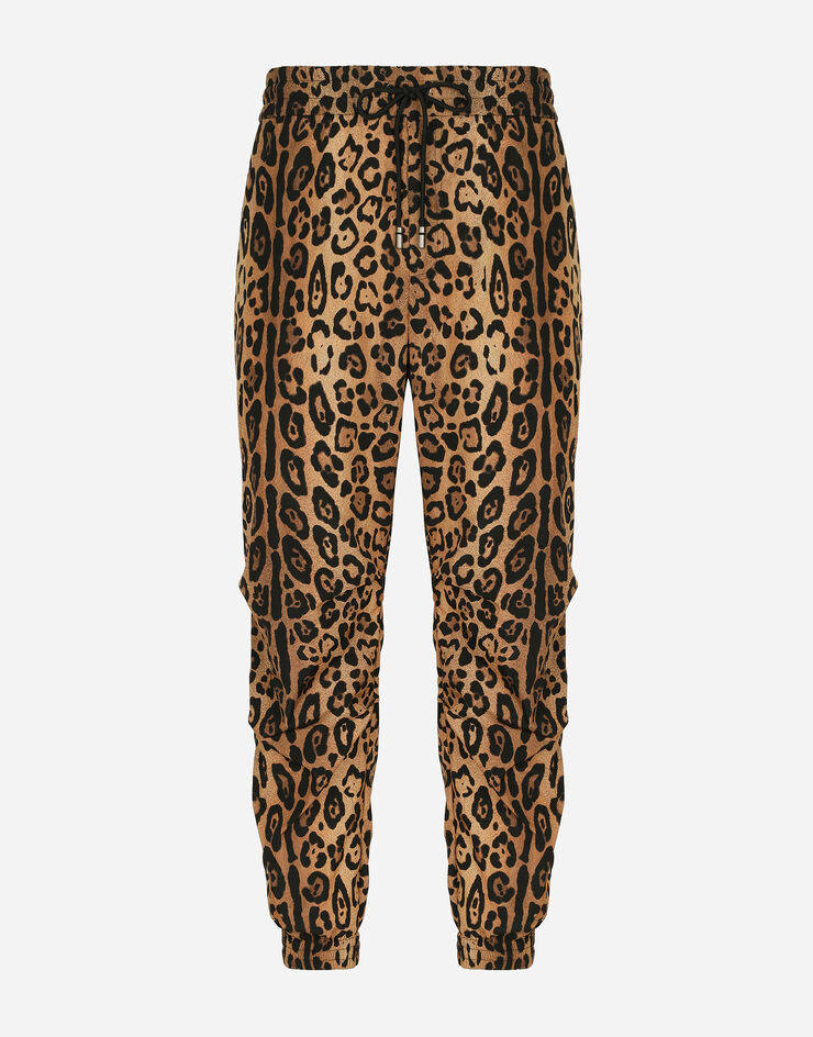 Jogging pants with leopard-print Crespo and tag in Print for Men ...