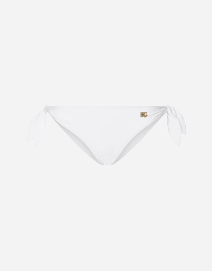 Tie bikini bottoms in White for Women | Dolce&Gabbana® US