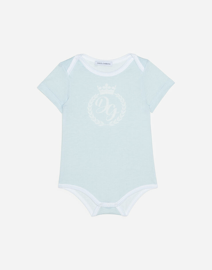 2 piece gift set in jersey with light blue DG print