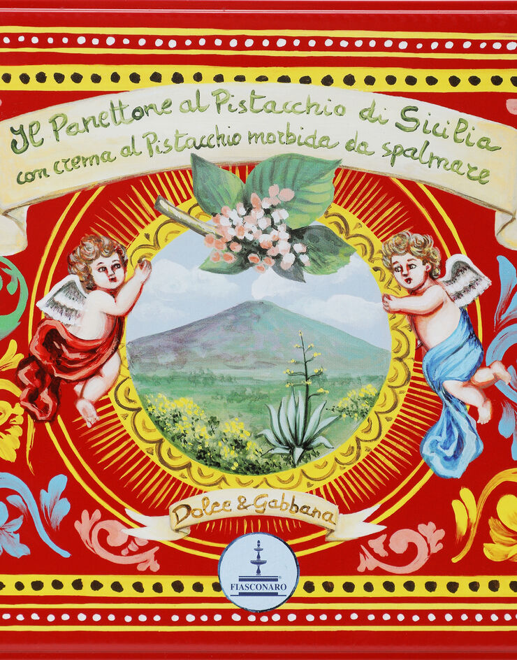 Sicilian Pistachio panettone with a velvety Sicilian Pistachio cream in ...