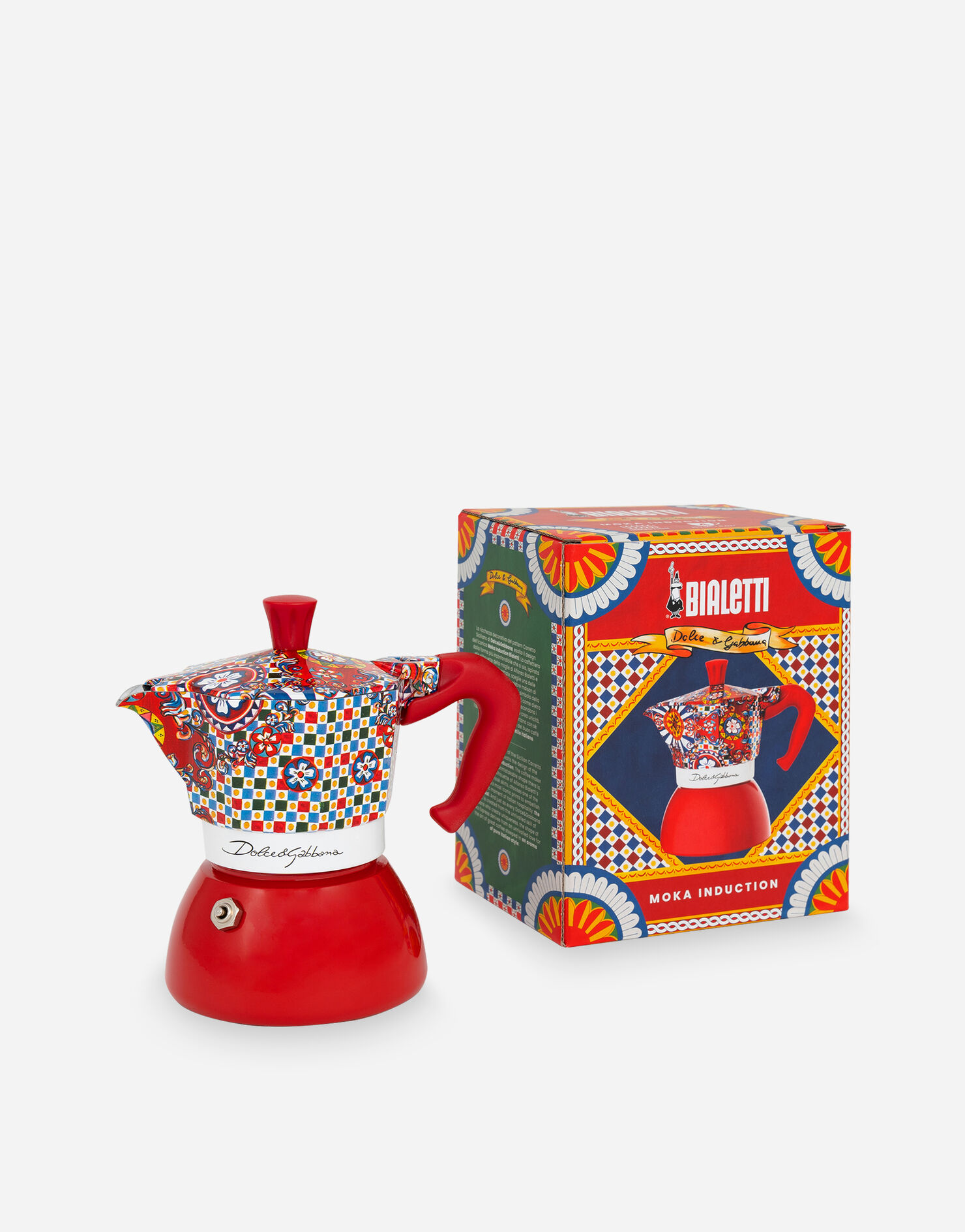 MOKA INDUCTION MEDIUM BIALETTI DOLCE&GABBANA in Multicolor | Dolce ...