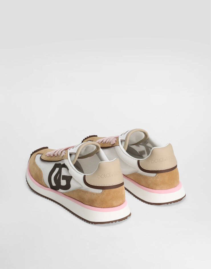 Mixed-material DG CUSHION sneakers in Multicolor for Women | Dolce ...