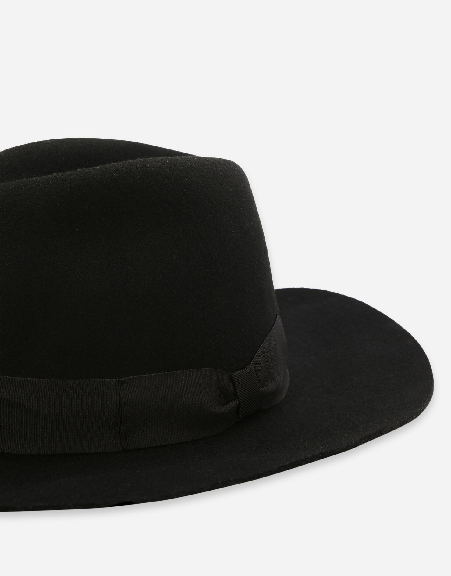 Wool felt fedora hat in Black for Men | Dolce&Gabbana® US