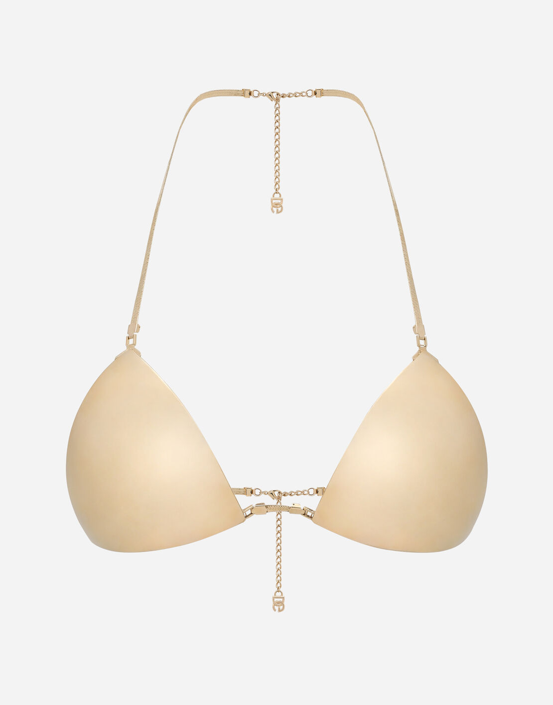 Rigid decorative metal bra in Gold for Women | Dolce&Gabbana® US