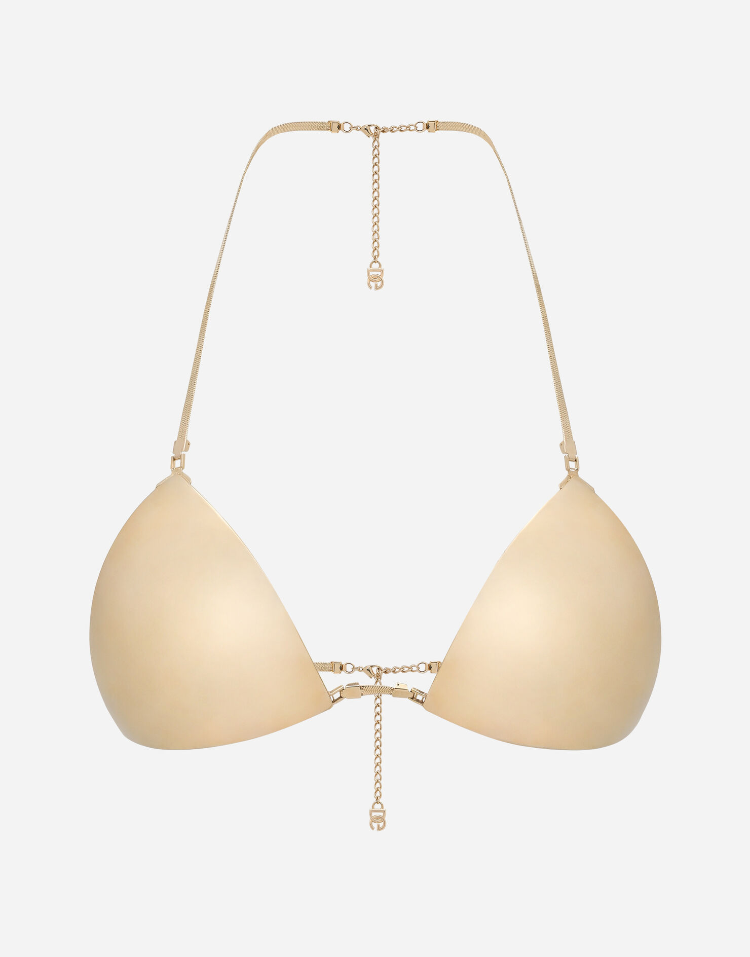 Rigid decorative metal bra in Gold for | Dolce&Gabbana® US