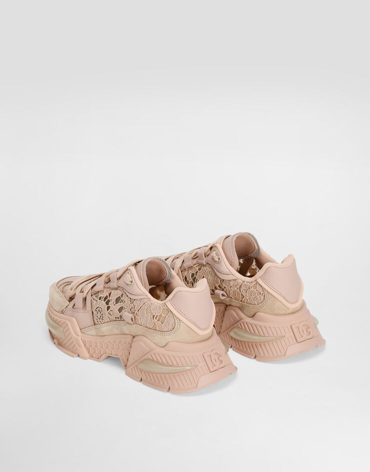 Zapatilla Airmaster en mezcla de materiales en Beige de Mujer | Dolce ...