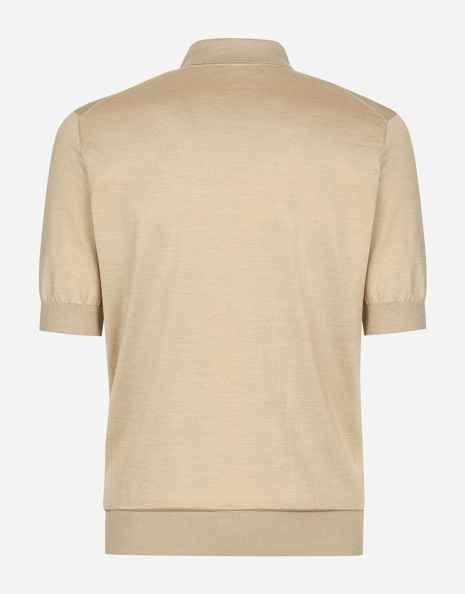 Silk polo-shirt in Beige for Men | Dolce&Gabbana® US