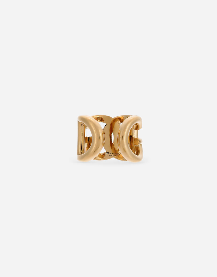 Open DG logo ring in Gold for Men | Dolce&Gabbana® US