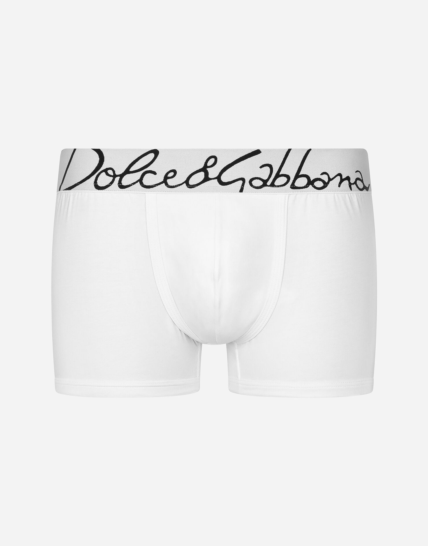 Stretch cotton regular-fit boxers in White for for Men | Dolce&Gabbana®