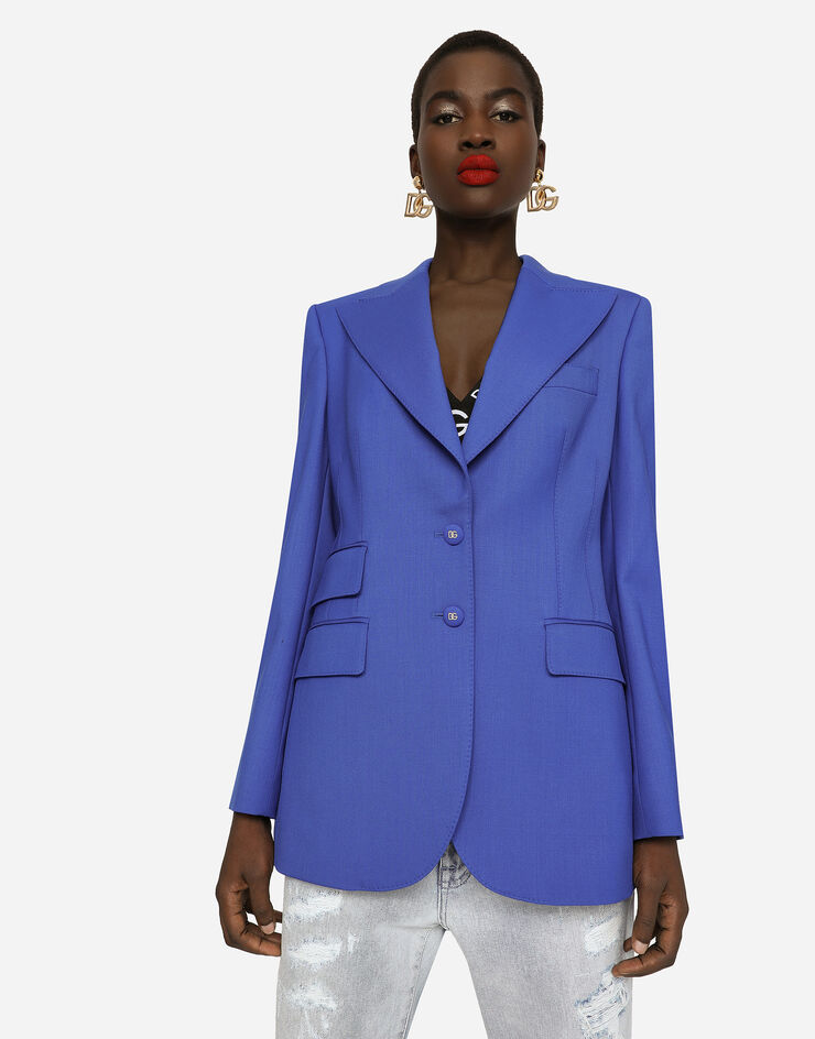 Two-way stretch wool jacket in Multicolor for Women | Dolce&Gabbana® US