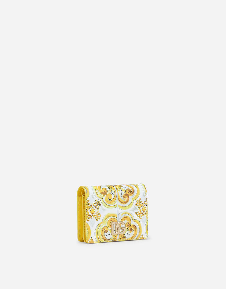 3.5 continental wallet in Yellow for Women | Dolce&Gabbana®