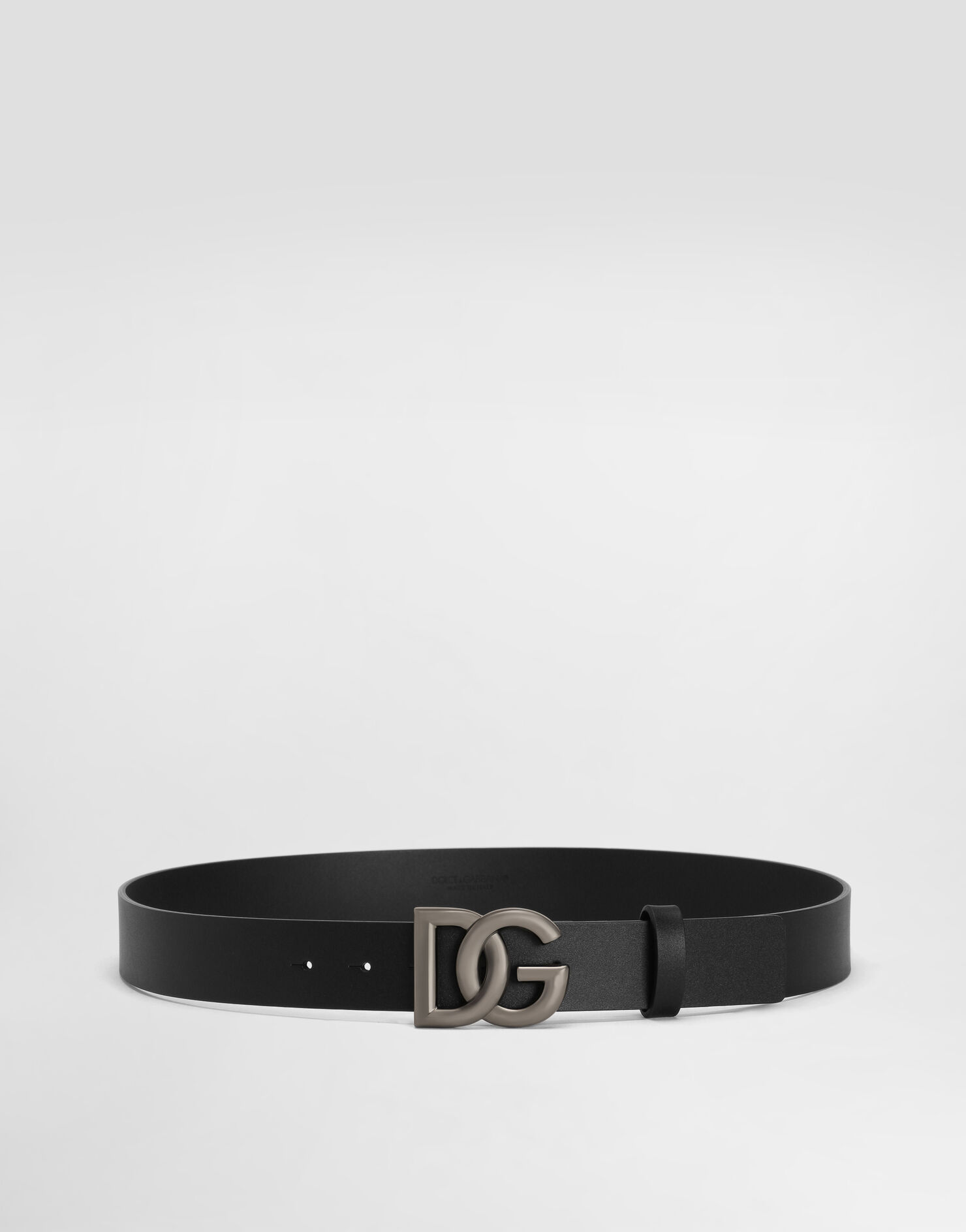 Leather belt with DG logo in Multicolor for Men | Dolce&Gabbana® US