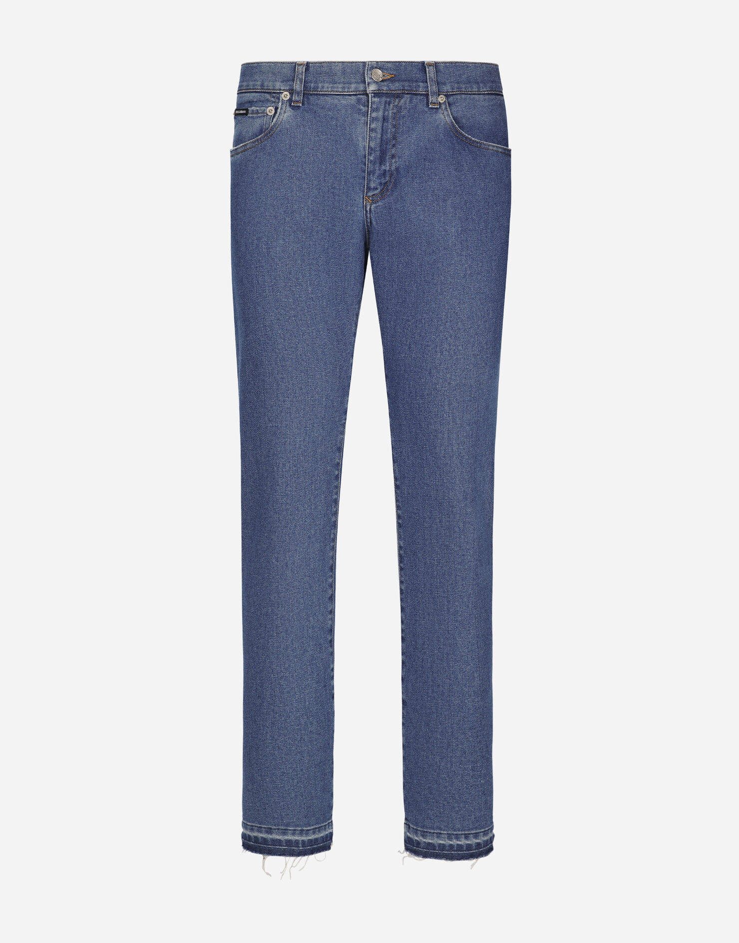 Slim-fit stretch blue denim jeans in Blue for Men | Dolce&Gabbana® US
