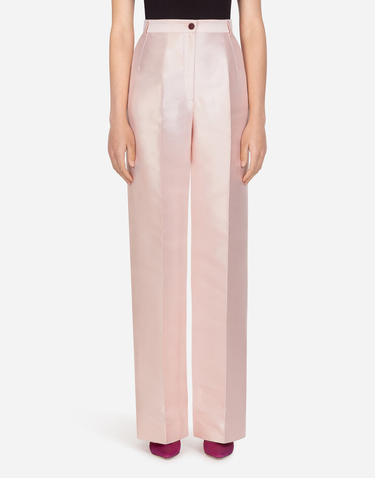 Flared mikado pants