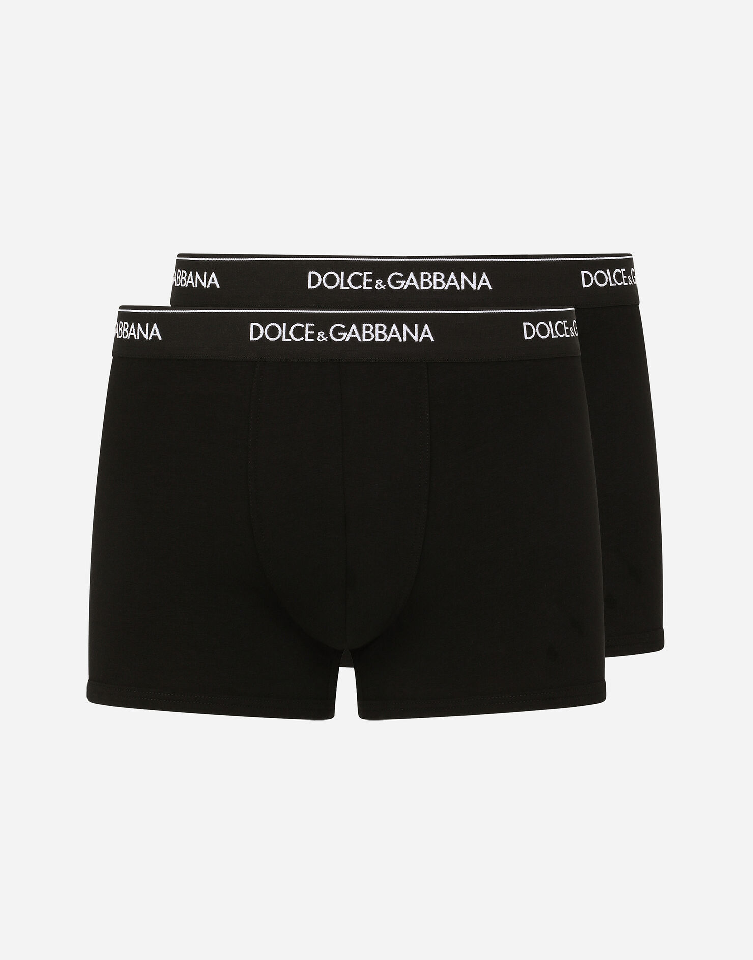 Stretch cotton regular-fit boxers two-pack in Black for Men | Dolce ...