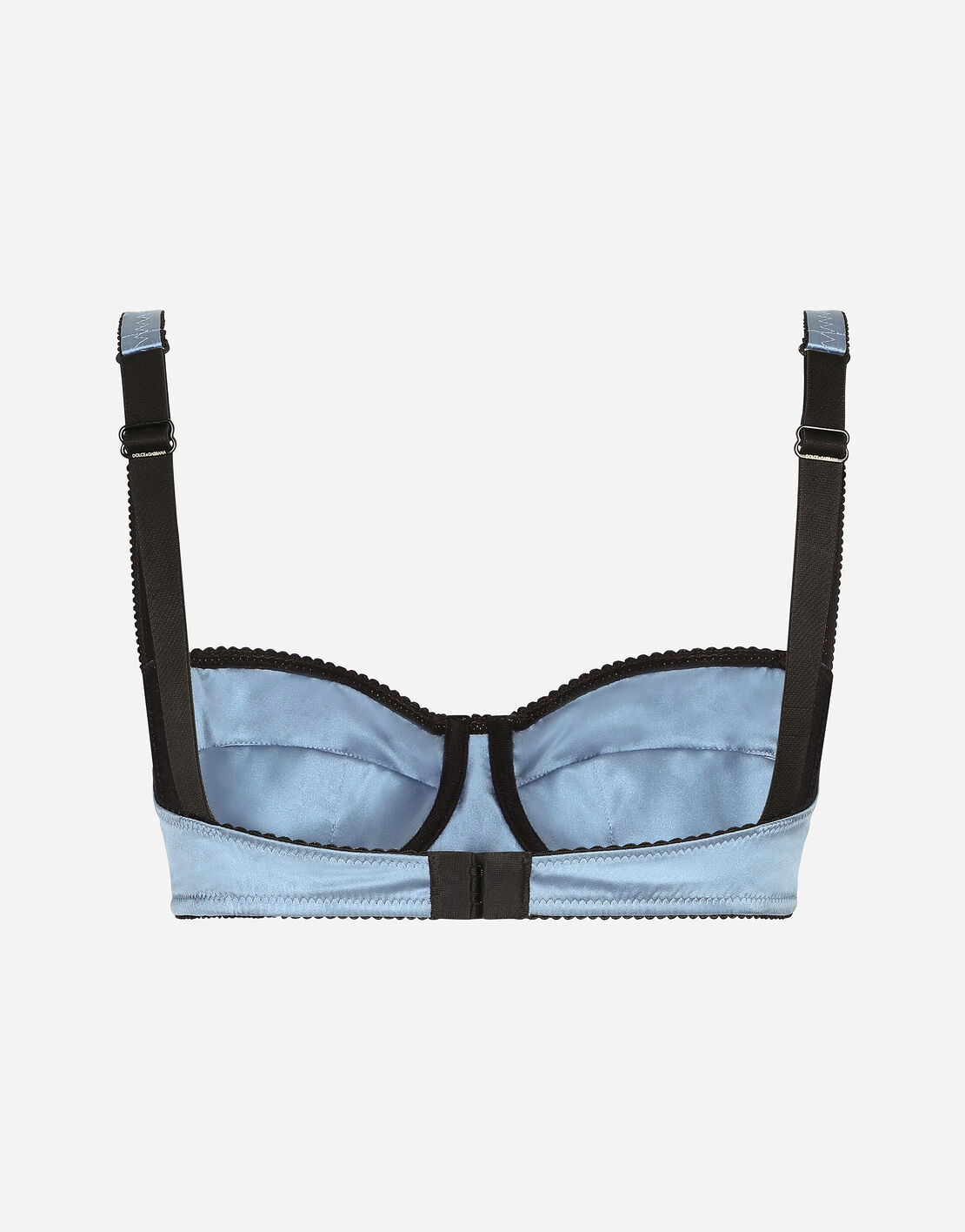 Satin balconette bra in Light Blue for Women | Dolce&Gabbana® US