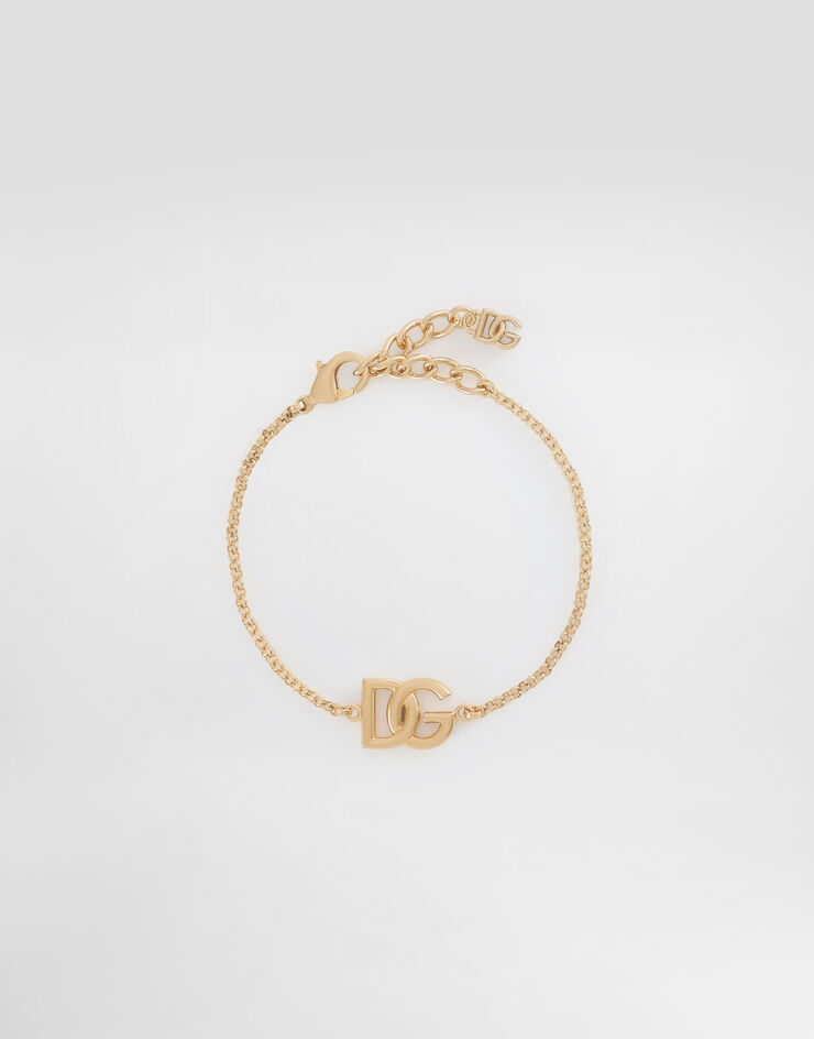 Link bracelet with DG-logo in Gold for Men | Dolce&Gabbana® US