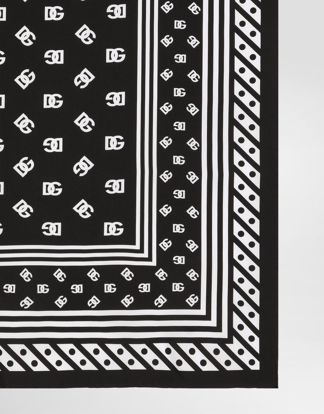 Twill scarf with all-over DG logo print (70 x 70) in Print for Women ...
