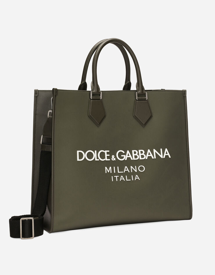 Large nylon shopper in Green for Men | Dolce&Gabbana® US