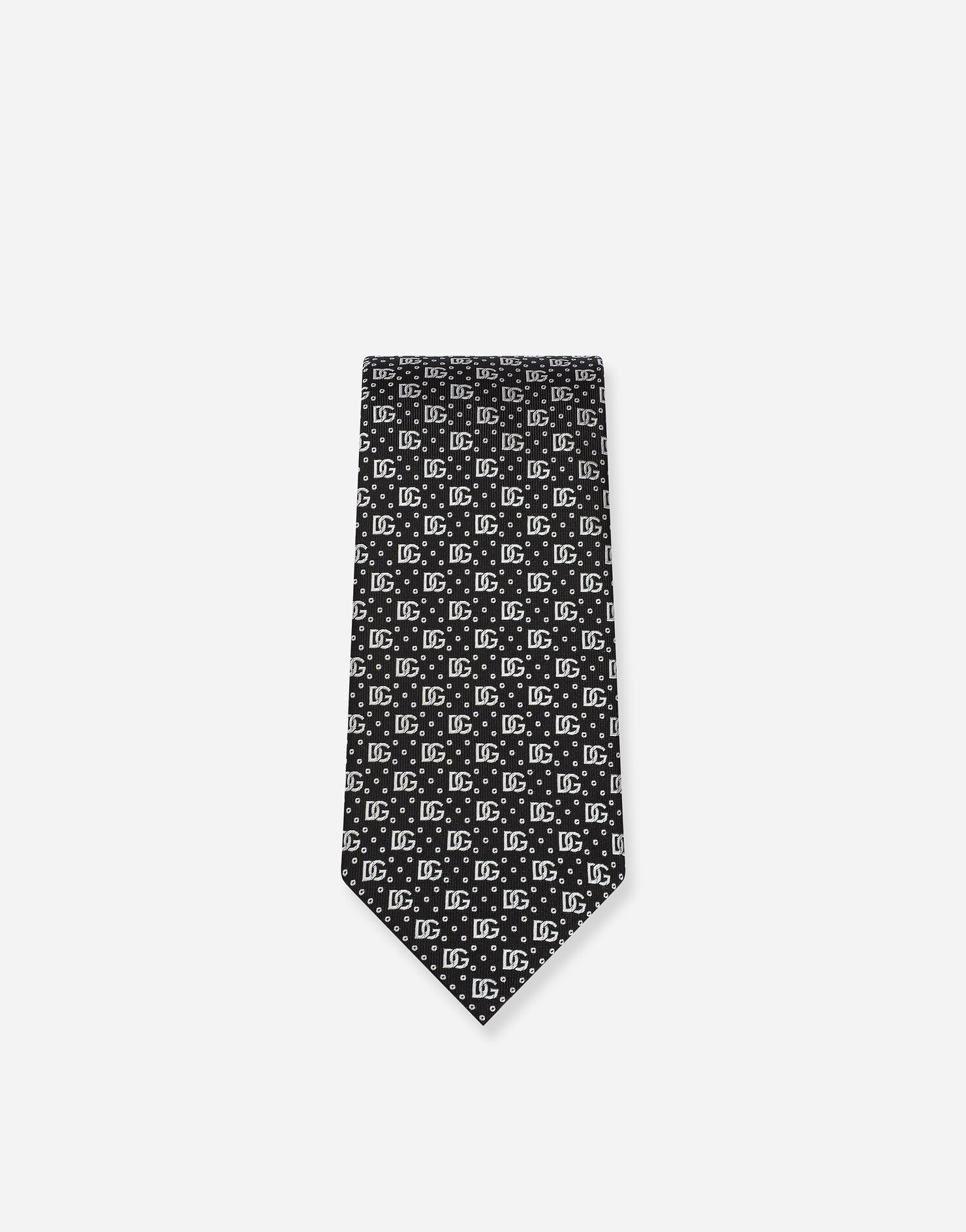 8-cm silk jacquard blade tie with DG logo in Multicolor for Men | Dolce ...